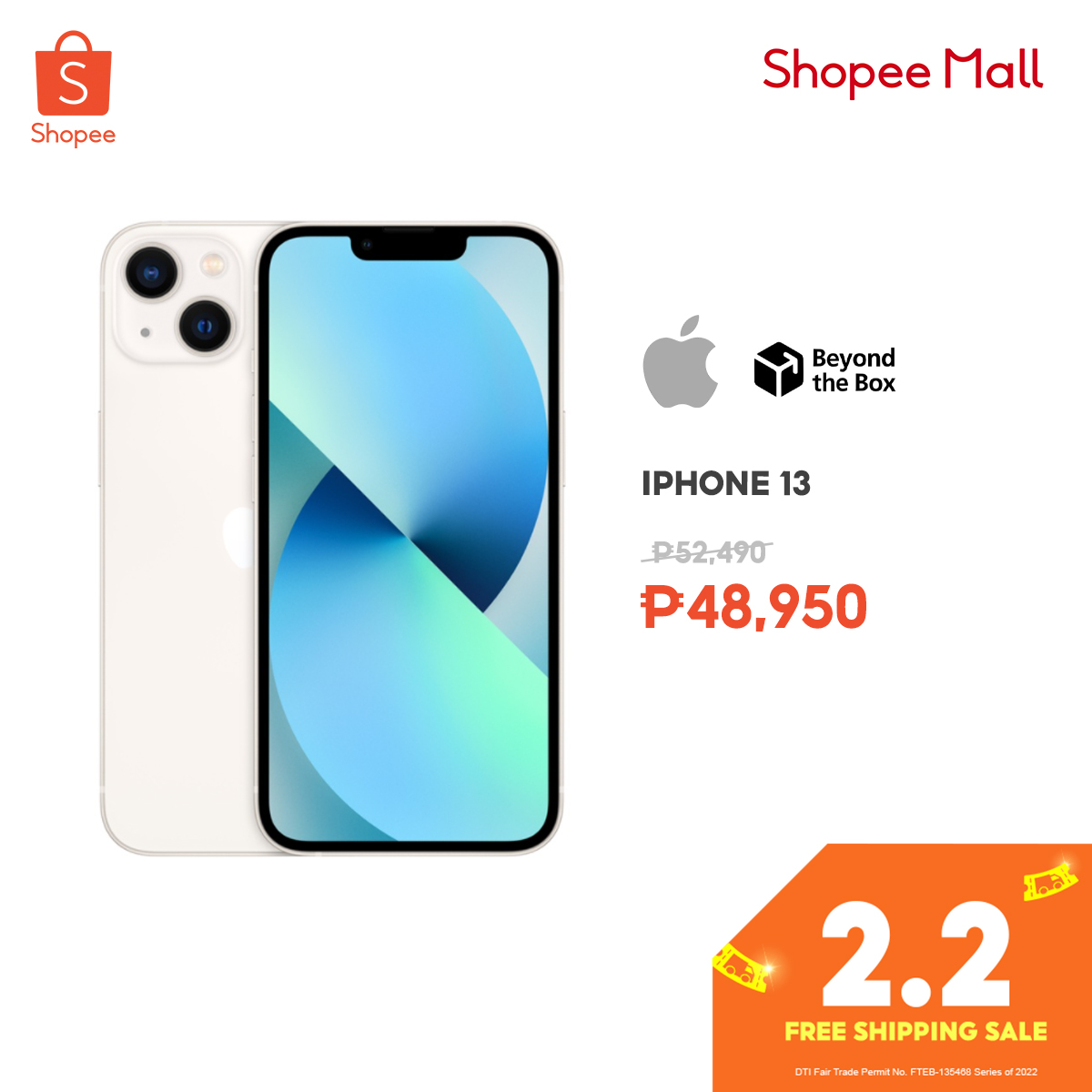 Get a Huge Discount on the iPhone 13 This Shopee 2.2 Free Shipping Sale ...