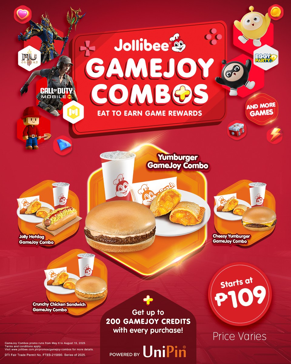 Enjoy GameJoy Combos From Jollibee and UniPin - twenty8two